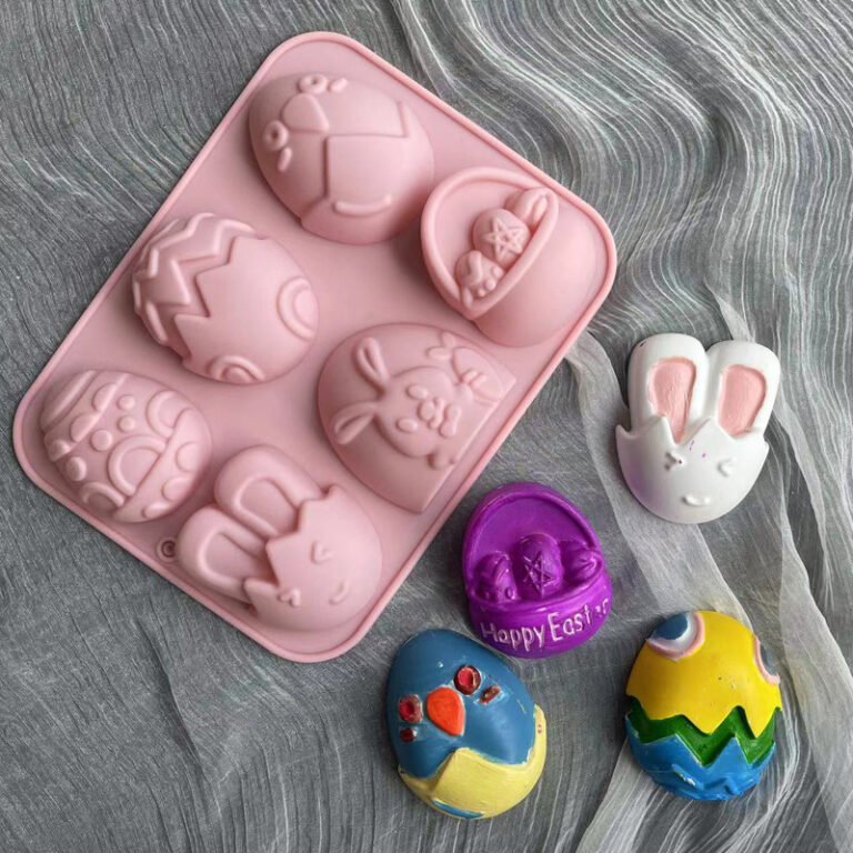 Vedini Easter Egg Bunny Basket Silicone Mold JKB-5080 | Easter Fondant ...